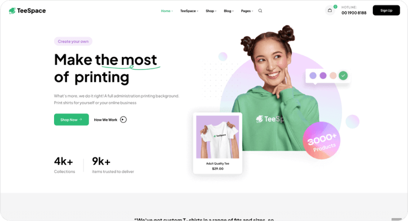 Print Shop Website Template