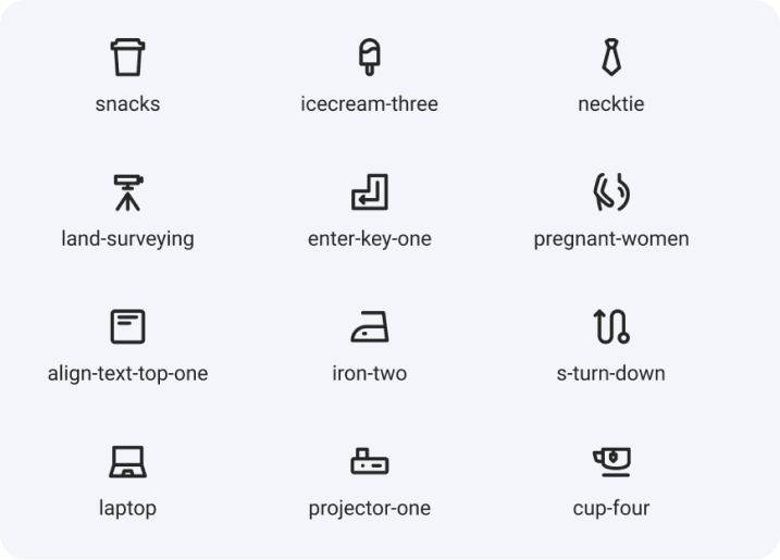 Byte Dance Line Icon Library