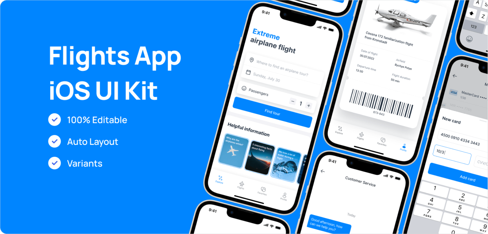 Plane Flights App Template