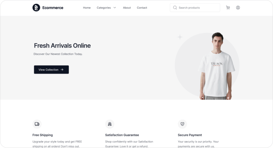 Clean eCommerce Website Kit