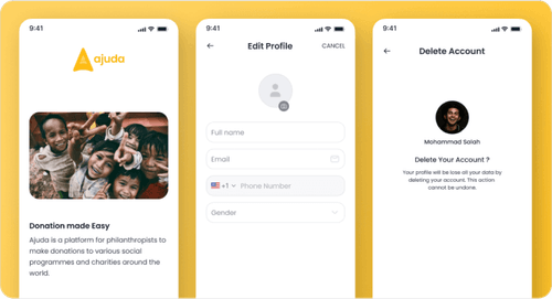 Donation App UI Design