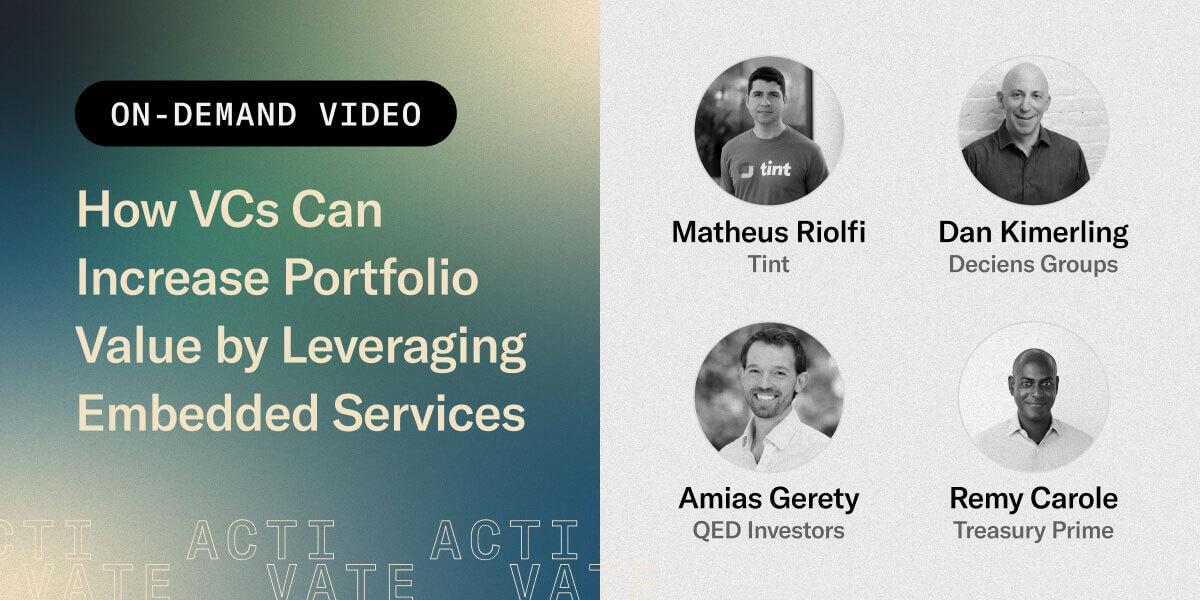 How Embedded Finance Can Help VCs Increase Portfolio Value – Activate ...
