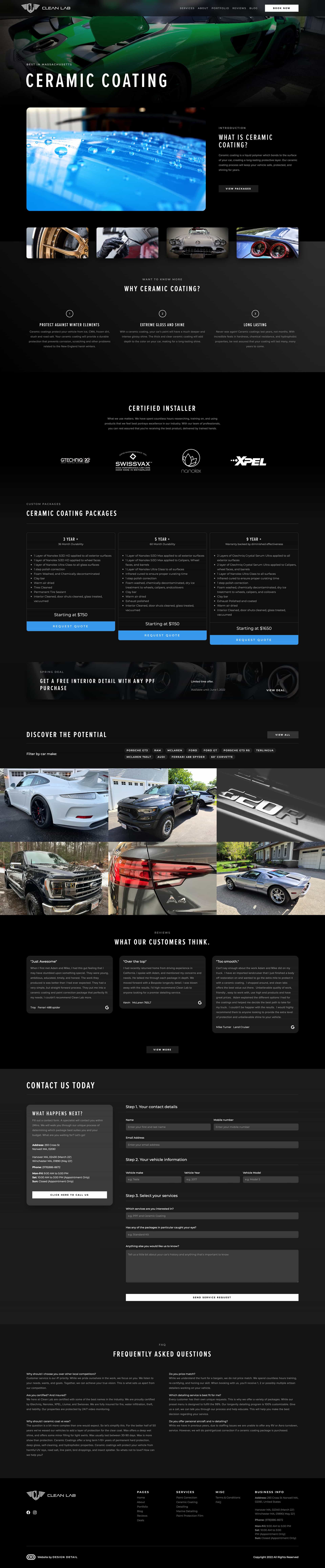 Vivë Auto Detailing | Detailing Website Design Case Study