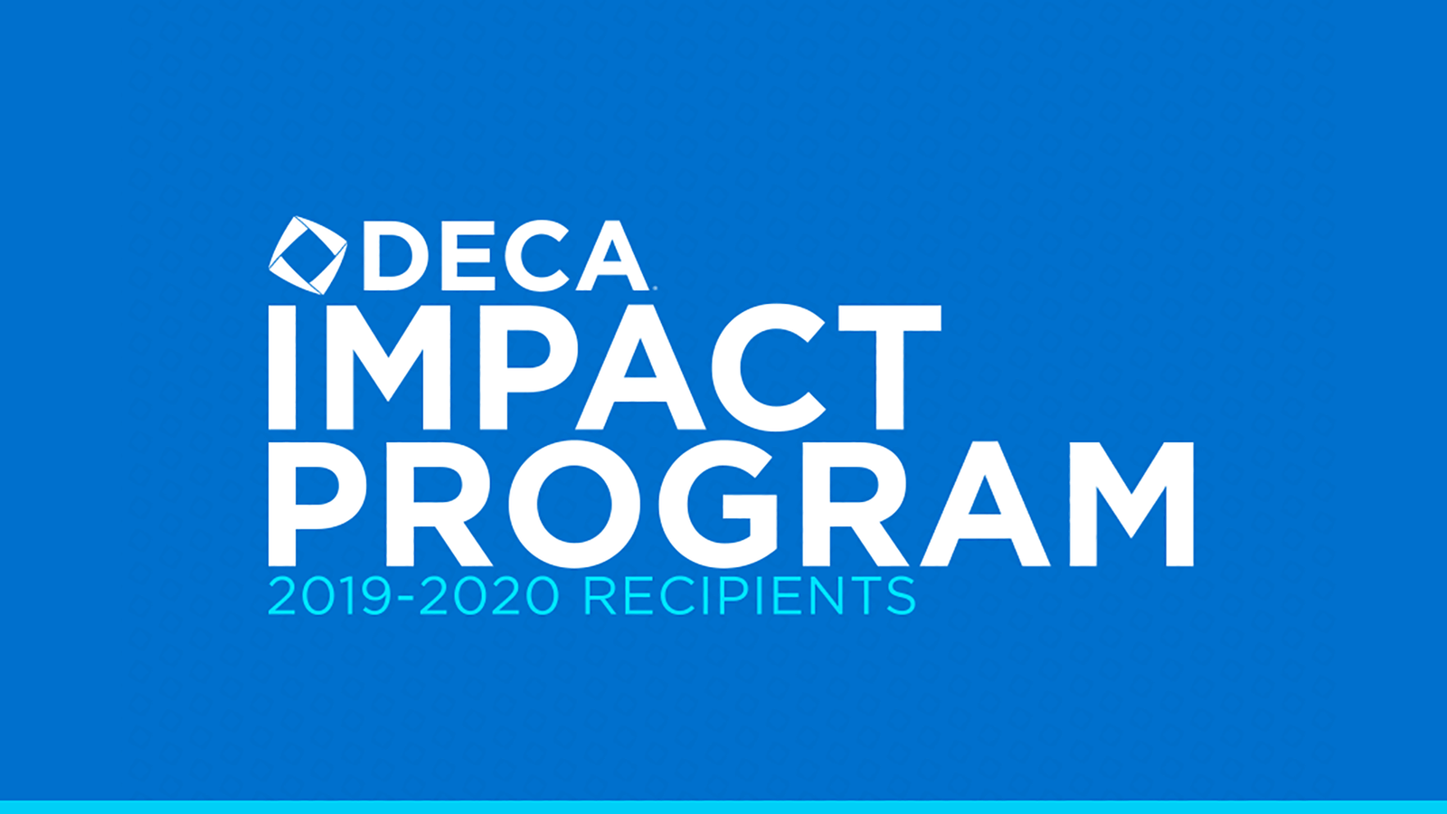 2019-2020 IMPACT Program Winners Announced | DECA Direct Online