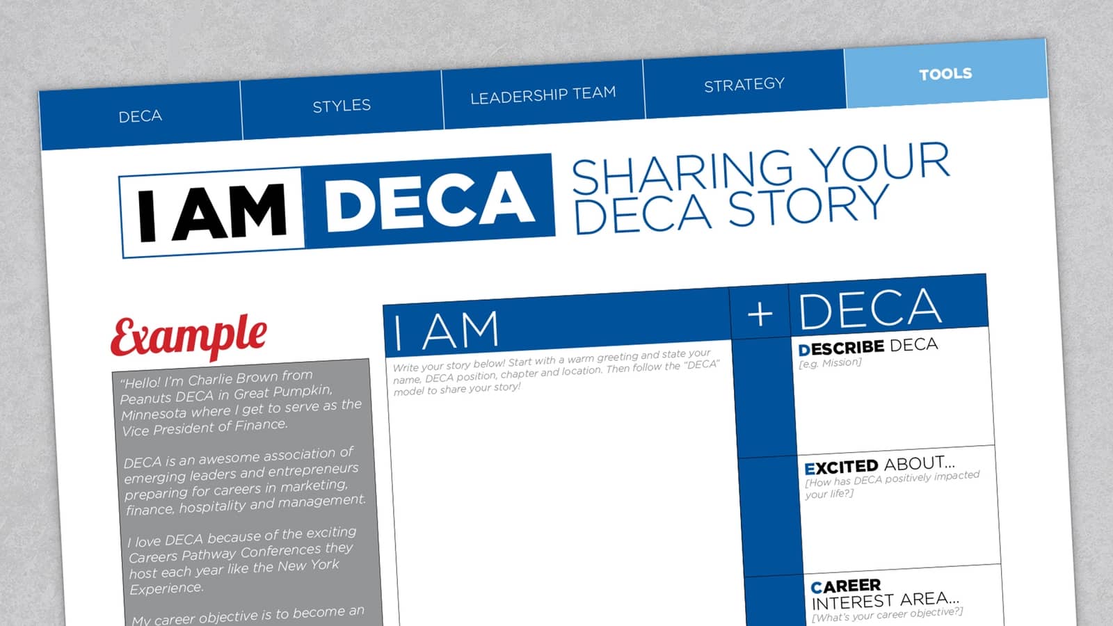 Tell Your DECA Story in 4 Easy Steps | DECA Direct Online