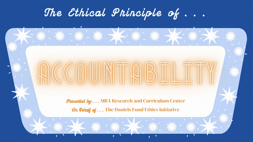 Teaching the Ethical Principle of Accountability | DECA Direct Online