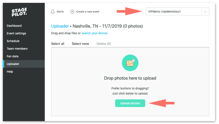 How to Use the Uploader