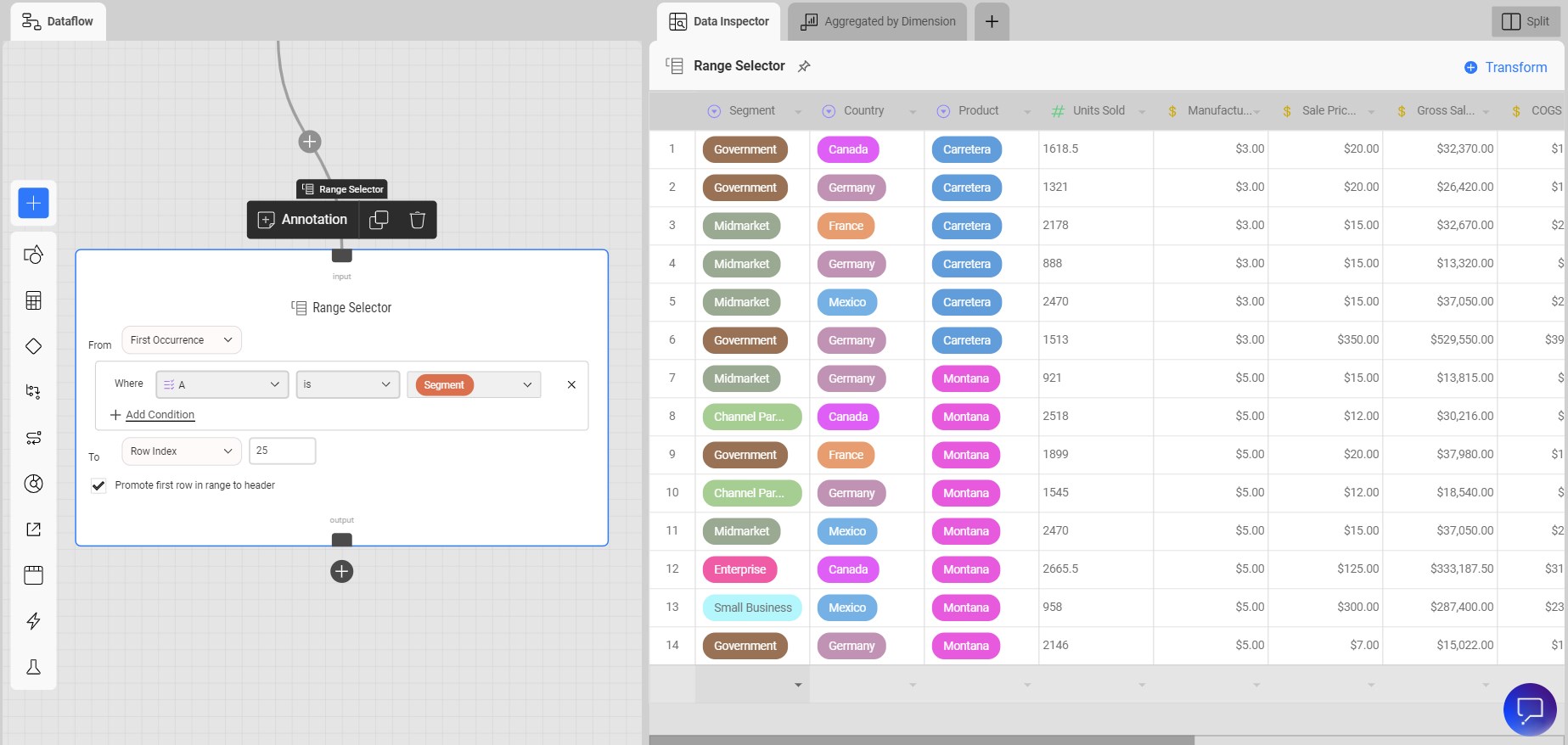 Range Selector Improvements