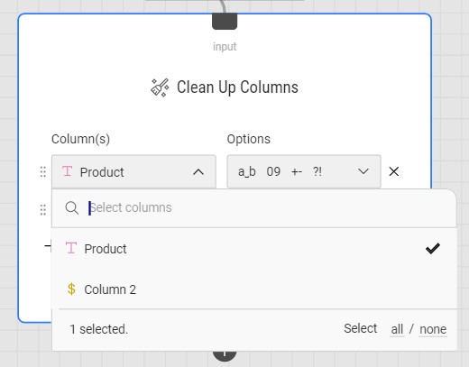 A New Advanced Node to Streamline Column Clean Up