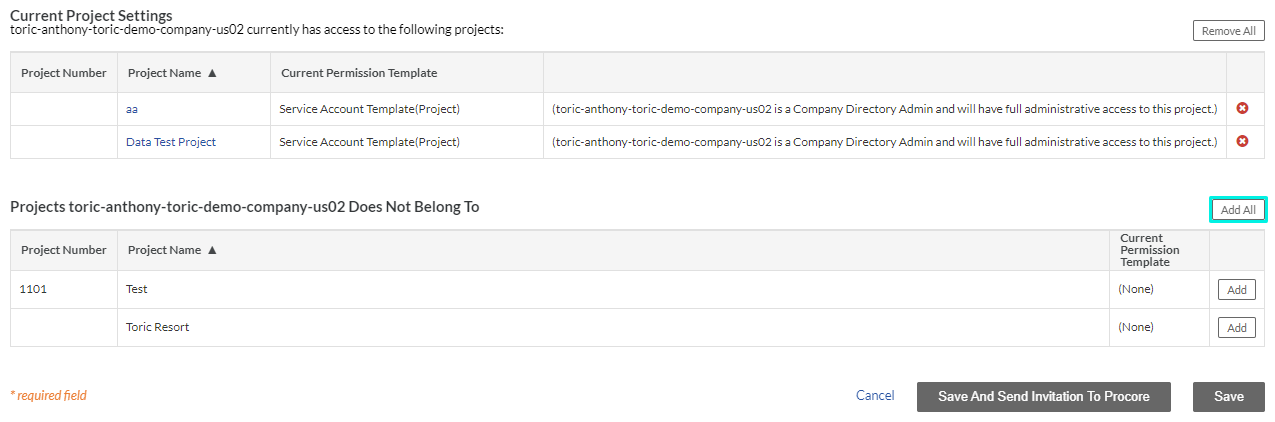 Configure Procore Connector