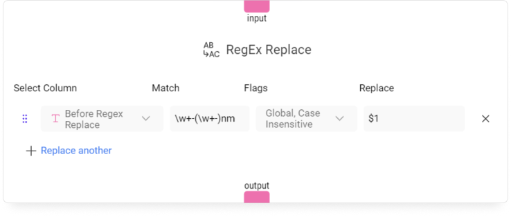 Regex Replace And Extract 