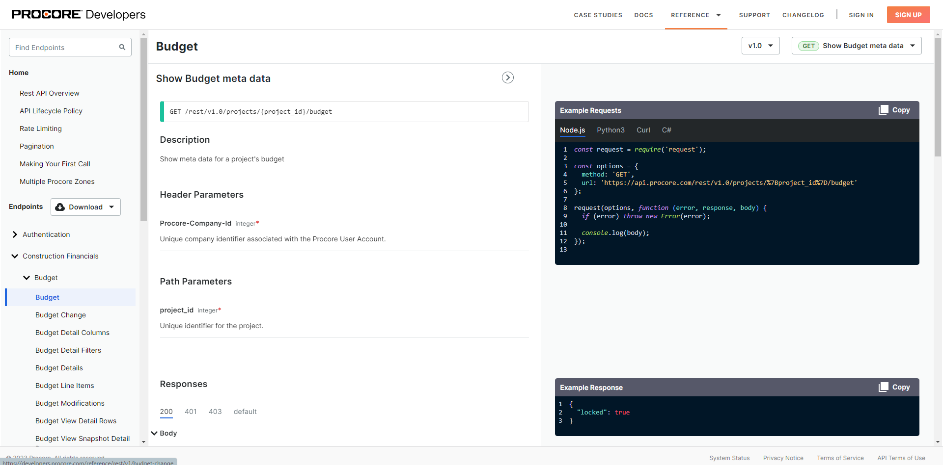 Connectors - Procore Endpoints | Toric Learning Hub