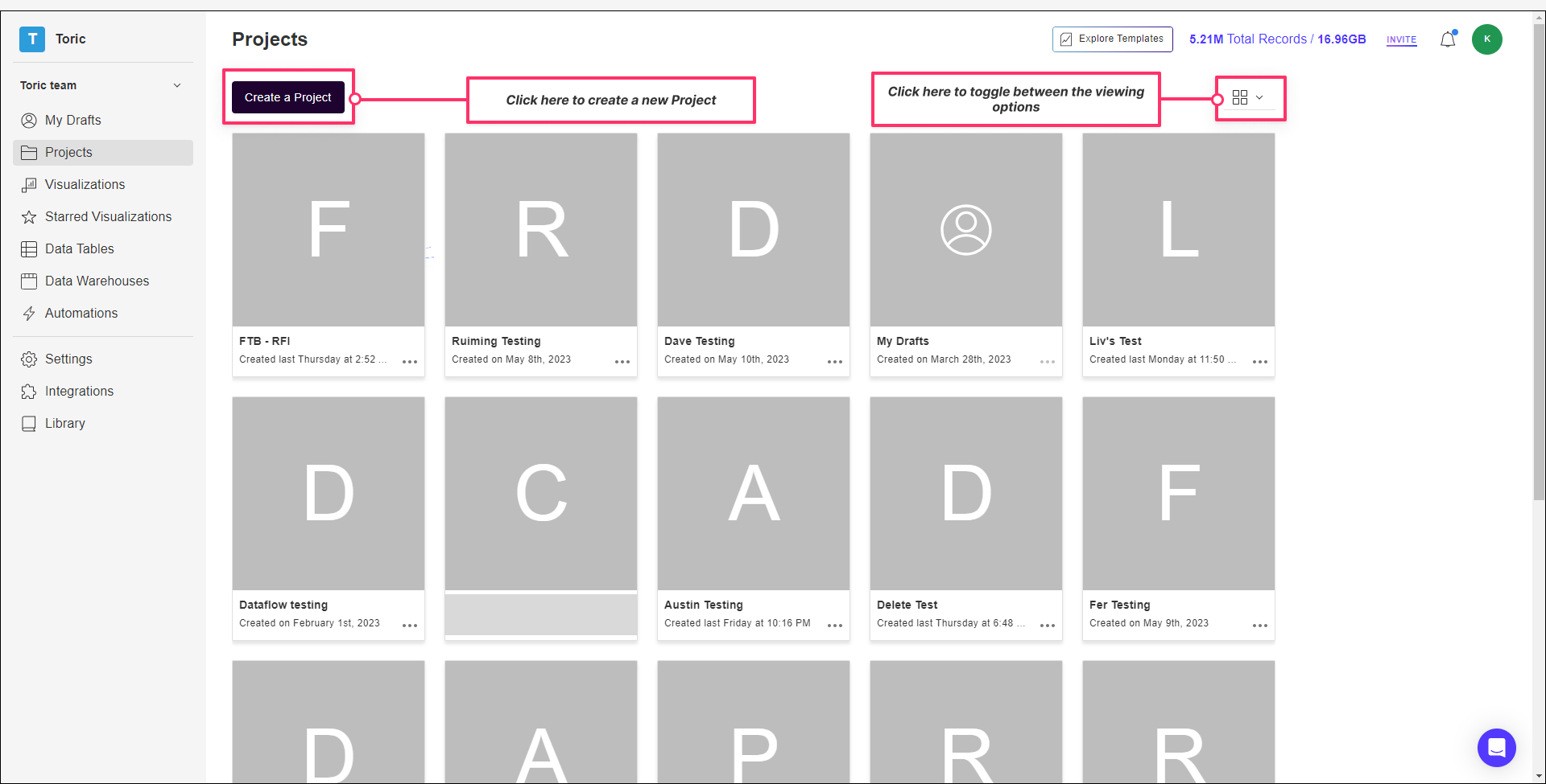 Product - Projects | Toric Learning Hub