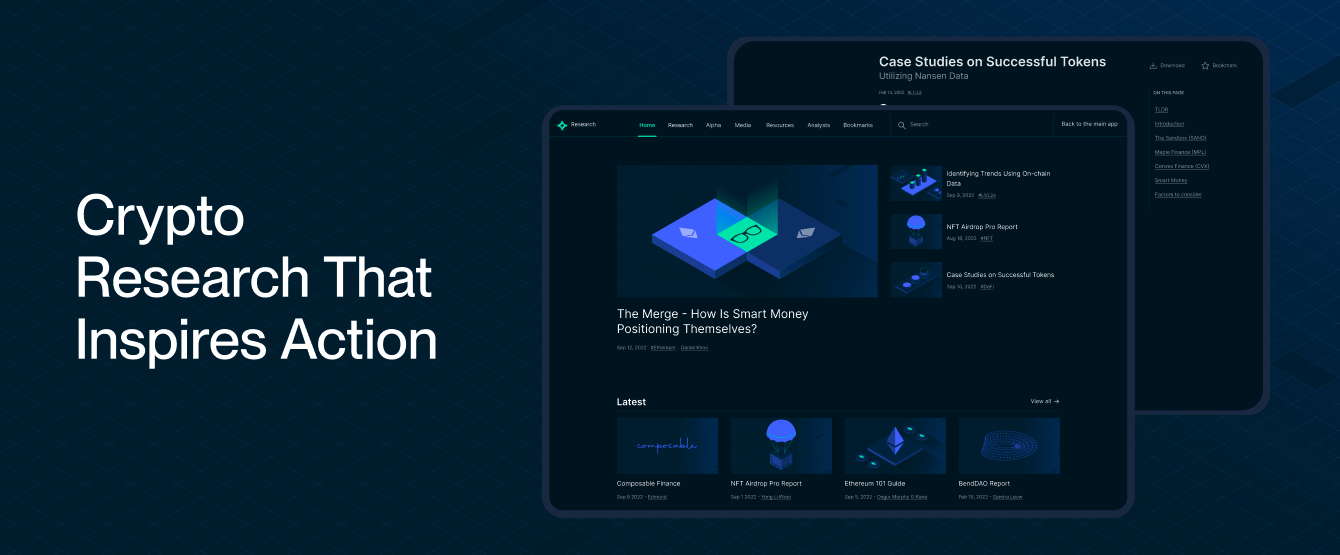 Introducing Nansen Research Portal — The Direct Path to Alpha | Nansen