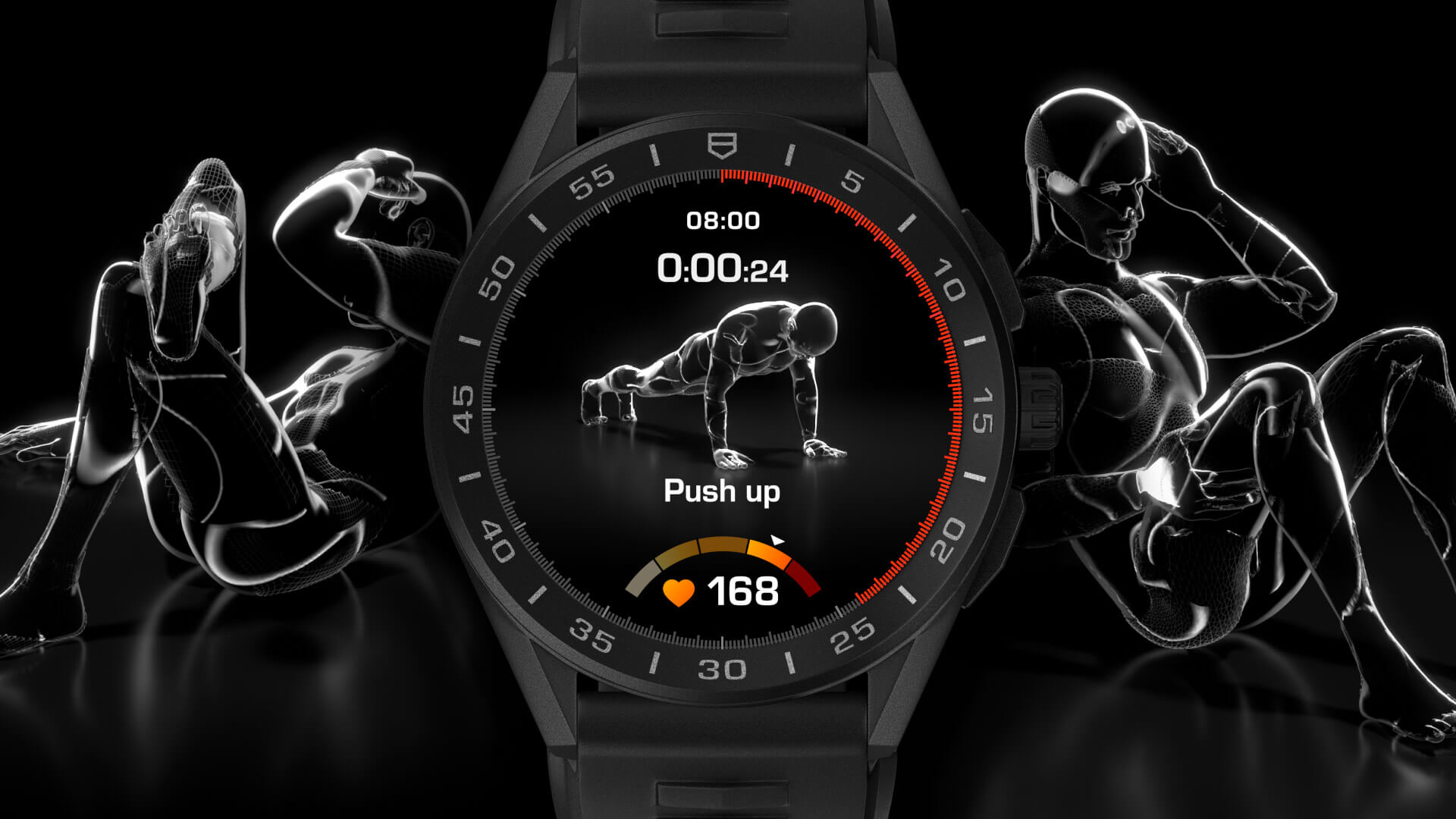 Tag Heuer - Sport Coach Virtual Avatar - Smartwatch animations