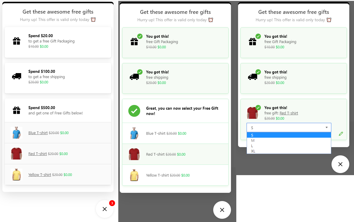 New Feature in Gift Box – Free Gift Selection