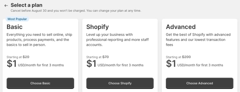 How to Get a Free Shopify Trial for 33 Days for $1