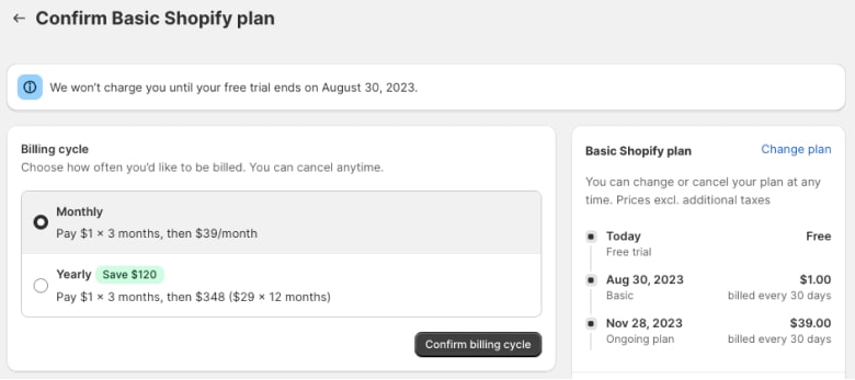 How to Get a Free Shopify Trial for 33 Days for $1