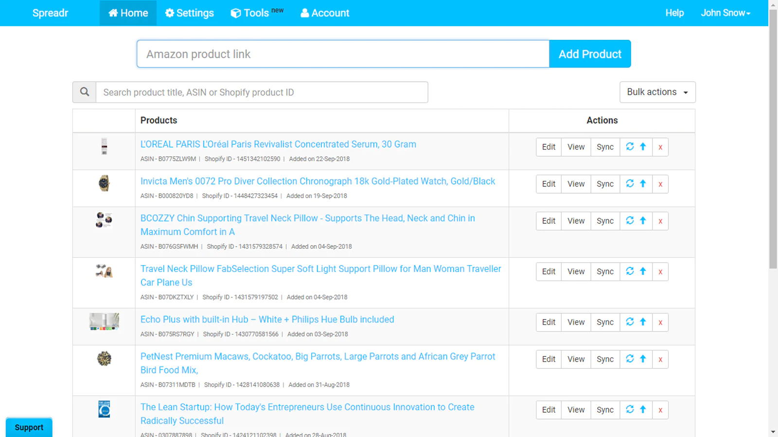 Spreadr App für Shopify: Rezension