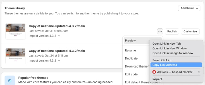How to Generate a Shopify Theme Preview Link That Never Expires