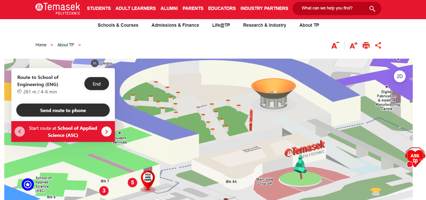 Wayfinding for Temasek Polytechnic - a leading educational institute in ...
