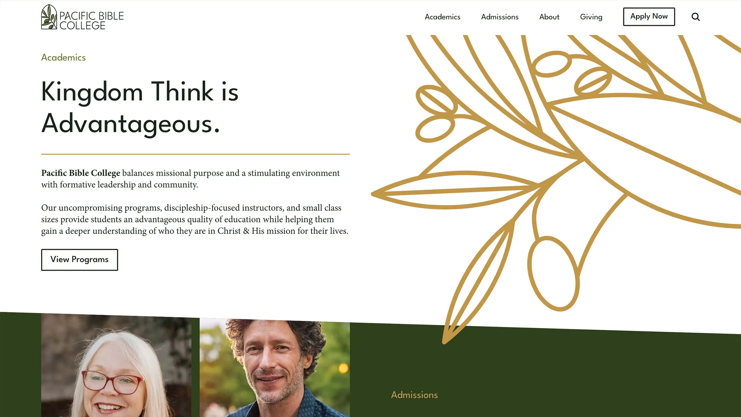 Pacific Bible College • Clean Webflow Site • PHD Studios →