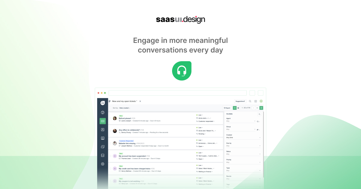 Freshdesk | UI, UX Design | SaaS | Application Design | saas ui
