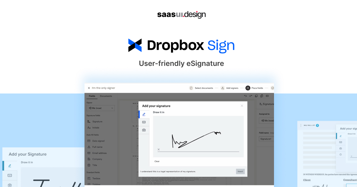 Dropbox Sign (formerly HelloSign) | UI, UX Design | SaaS | Application ...