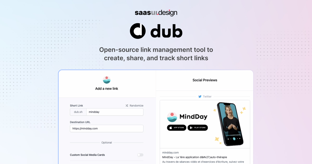 Dub | UI, UX Design | SaaS | Application Design | saas ui