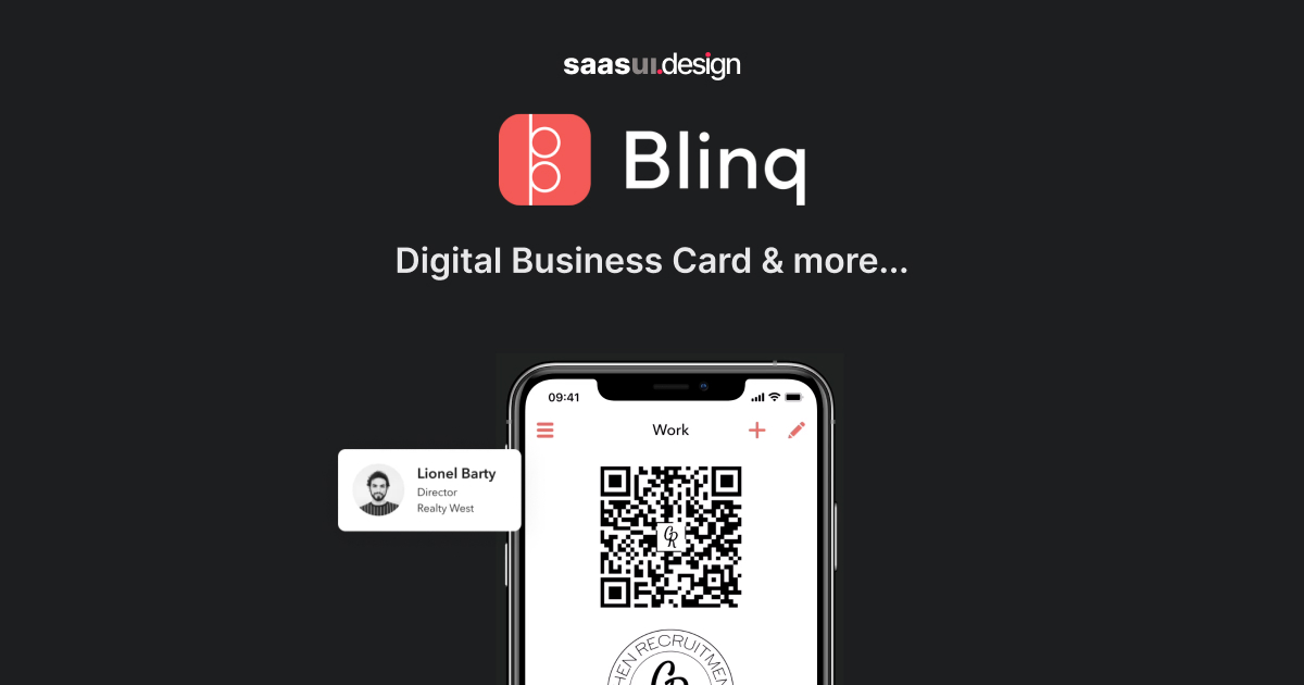 Blinq | UI, UX Design | SaaS | Application Design | saas ui