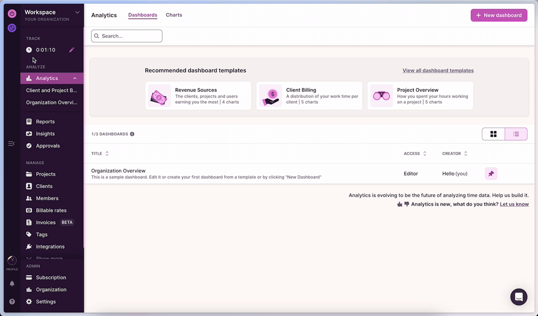 Toggl Track | UI, UX Design | SaaS | Application Design | saas ui
