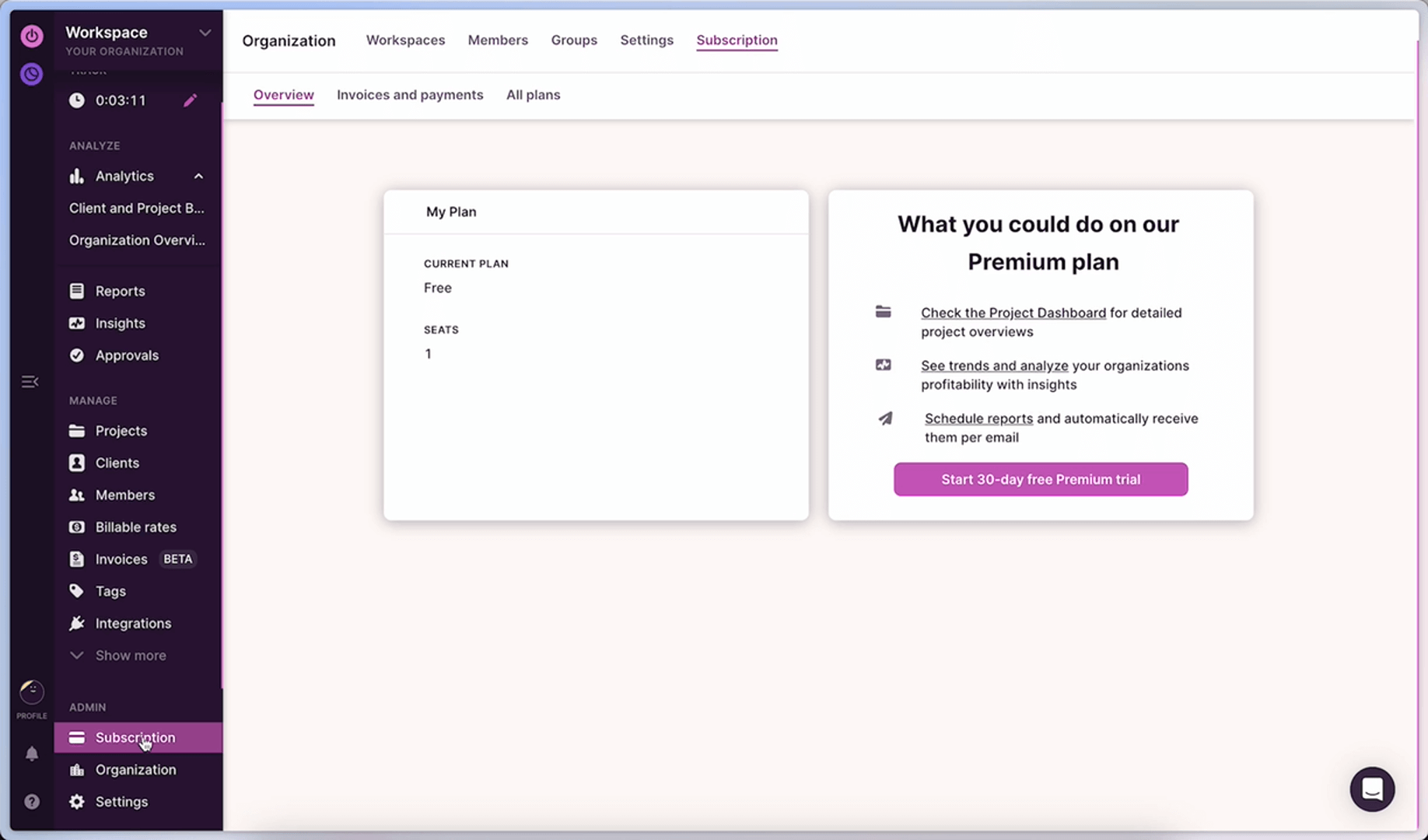 Toggl Track | UI, UX Design | SaaS | Application Design | saas ui