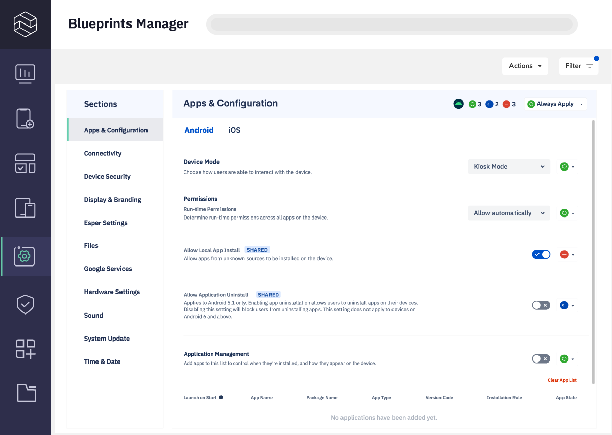 Esper Genesis MDM | Easy, Reliable Device Management