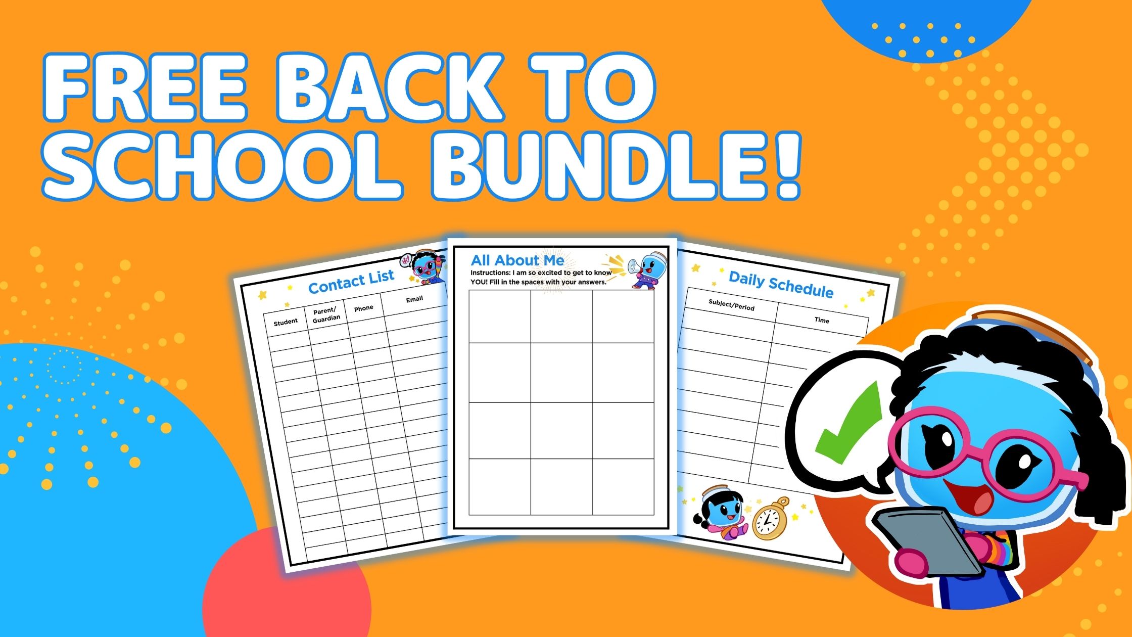 Free Back to School Bundle | Boddle