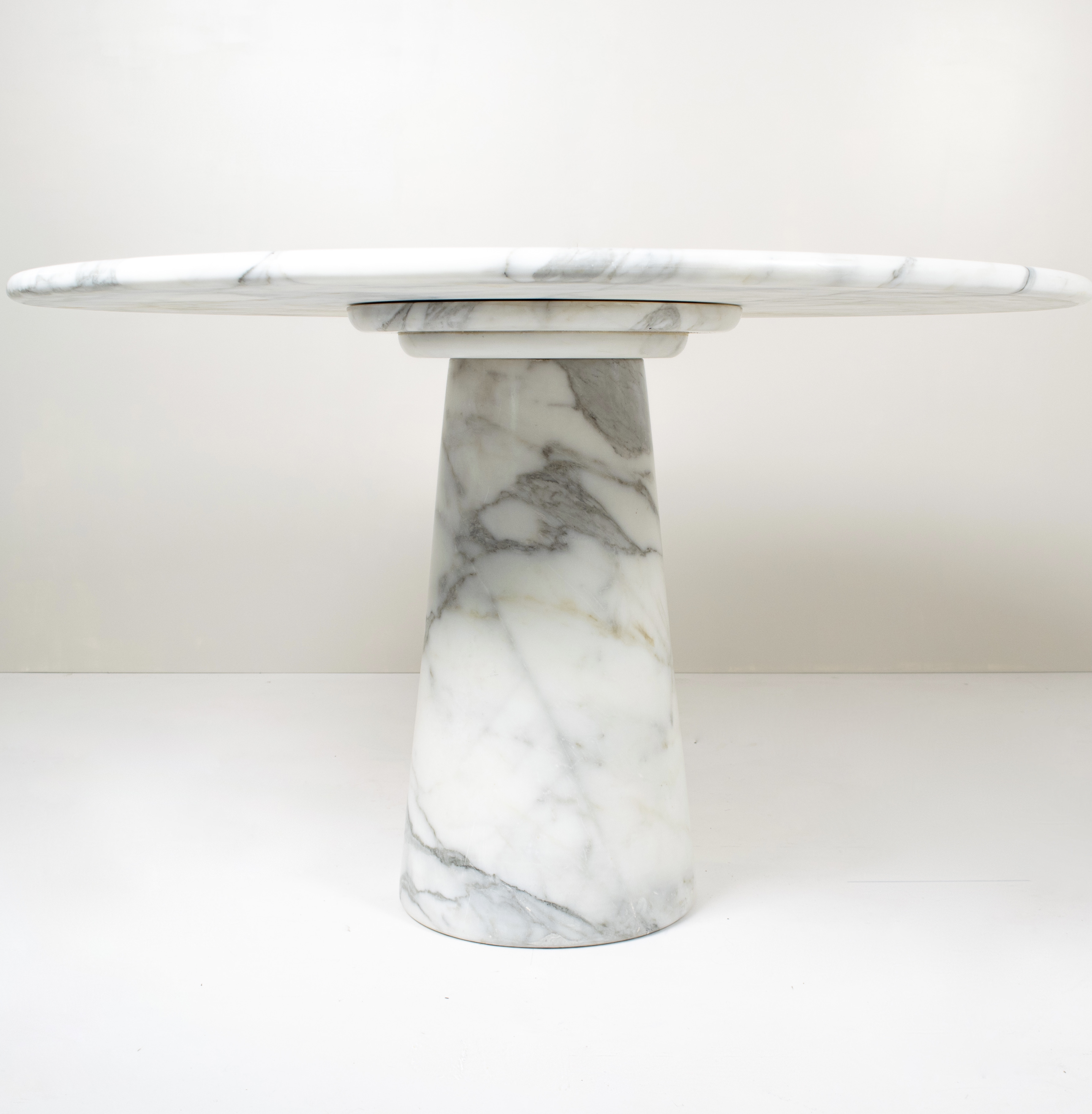 Solid Marble Dining Table, Italy 1970s | AtKris Studio