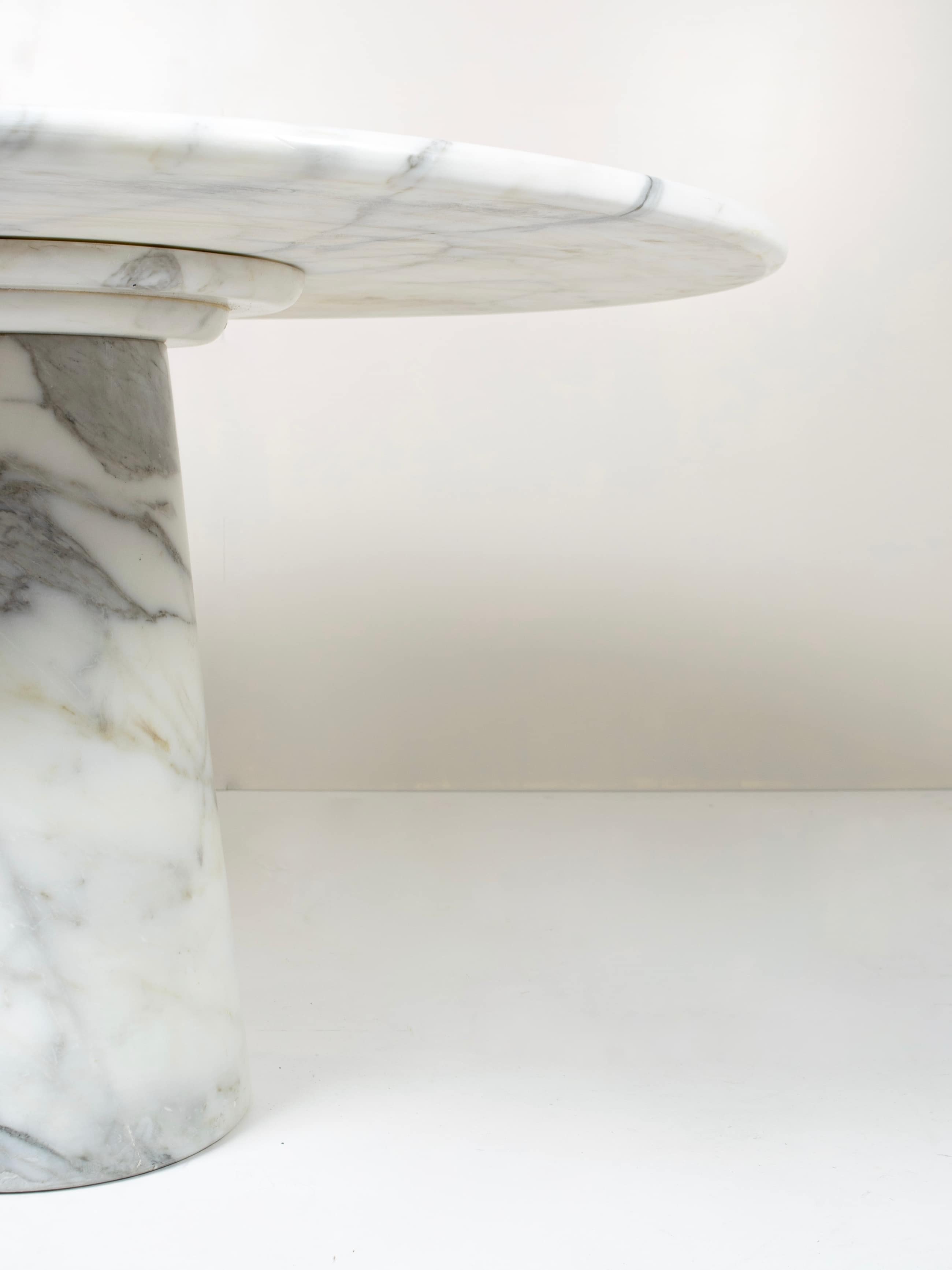 Solid Marble Dining Table, Italy 1970s | AtKris Studio