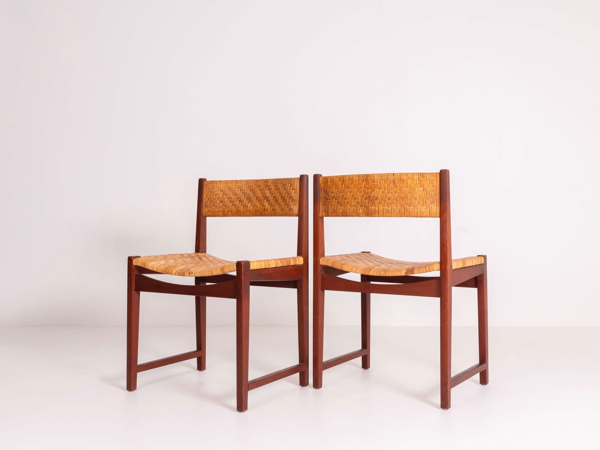 Set of Six Peter Hvidt & Orla Mølgaard Dining Chairs Model 350, Denmark ...