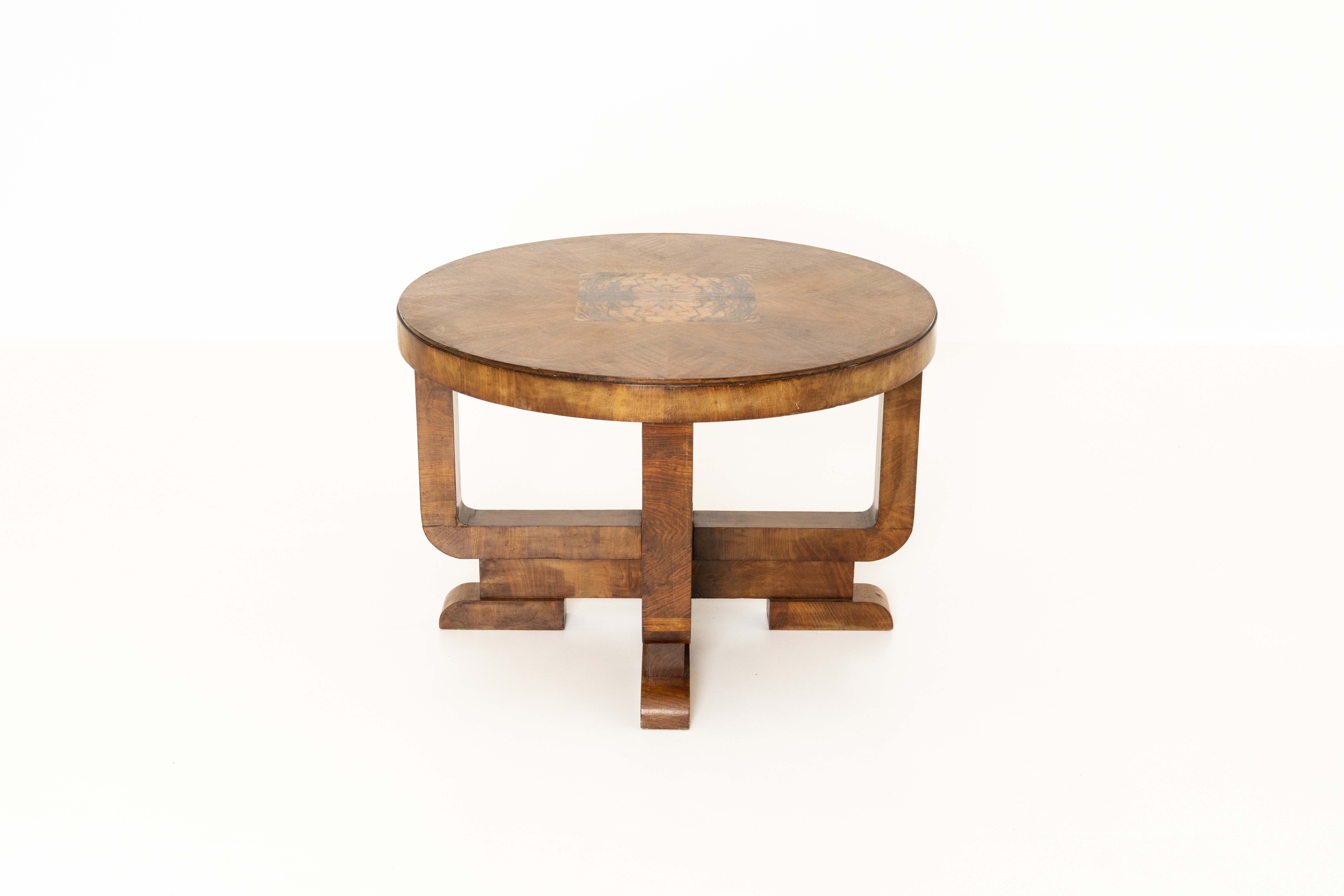 Art Deco Coffee Table in Wood, 1930s | AtKris Studio