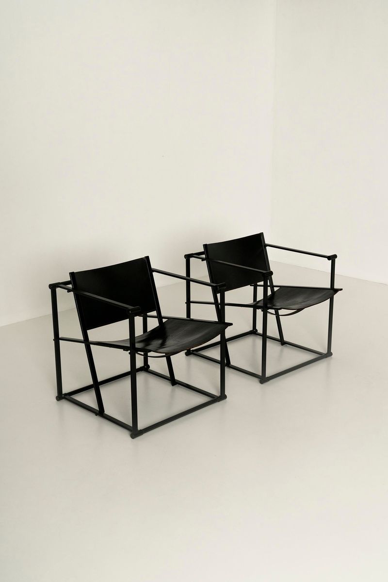 Set of Two Cube Chairs by Radboud van Beekum for Pastoe, the ...