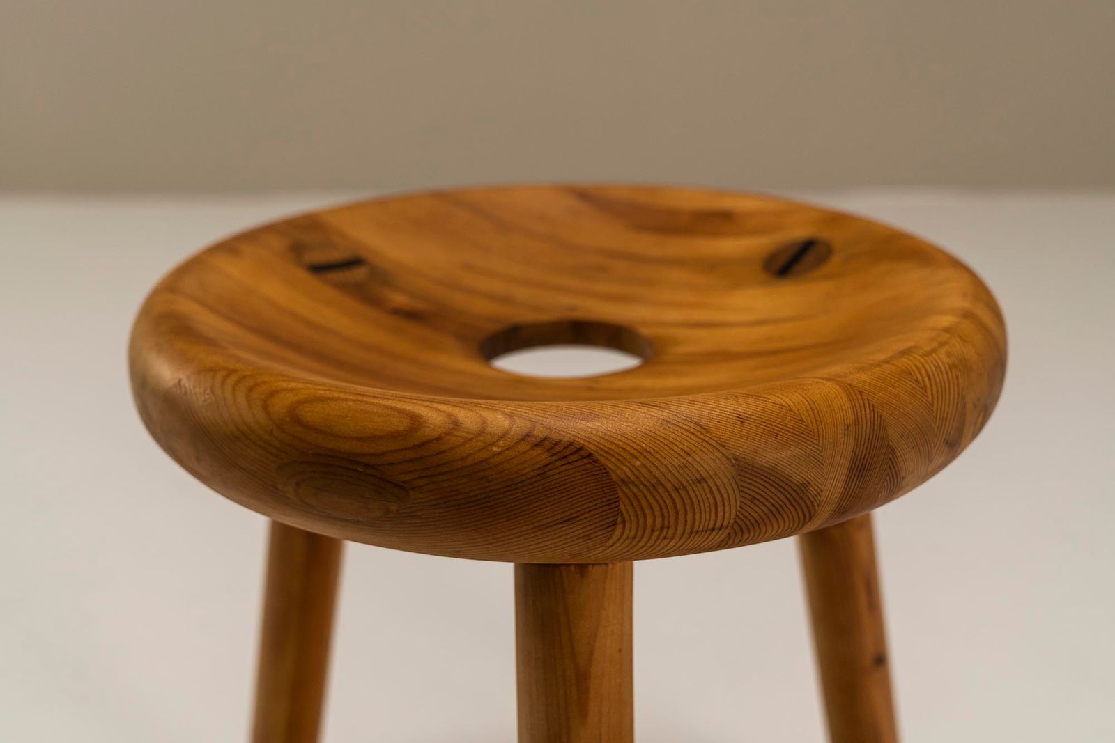 Bertel Gardberg stool model “Sauna” in pine for Villa Joukhi, Finland 1950s | AtKris Studio