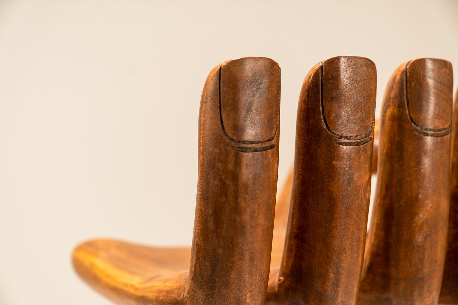 Sculptural Artisanal Hand-Shaped Stools in Wood, 1970s | AtKris Studio
