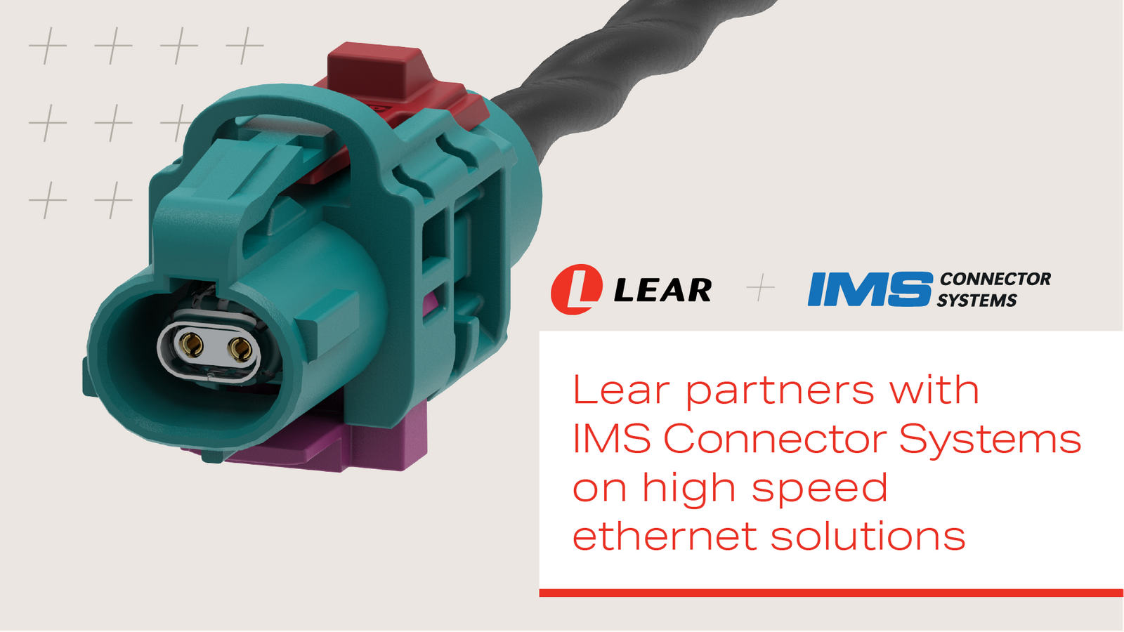 Lear, IMS Connector Systems partner on high speed ethernet solutions ...