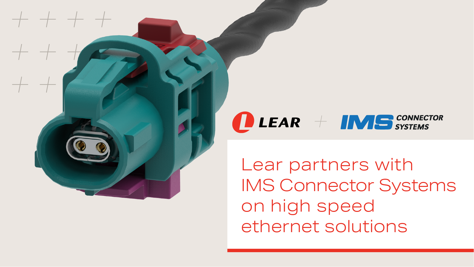 Lear, IMS Connector Systems partner on high speed ethernet solutions ...