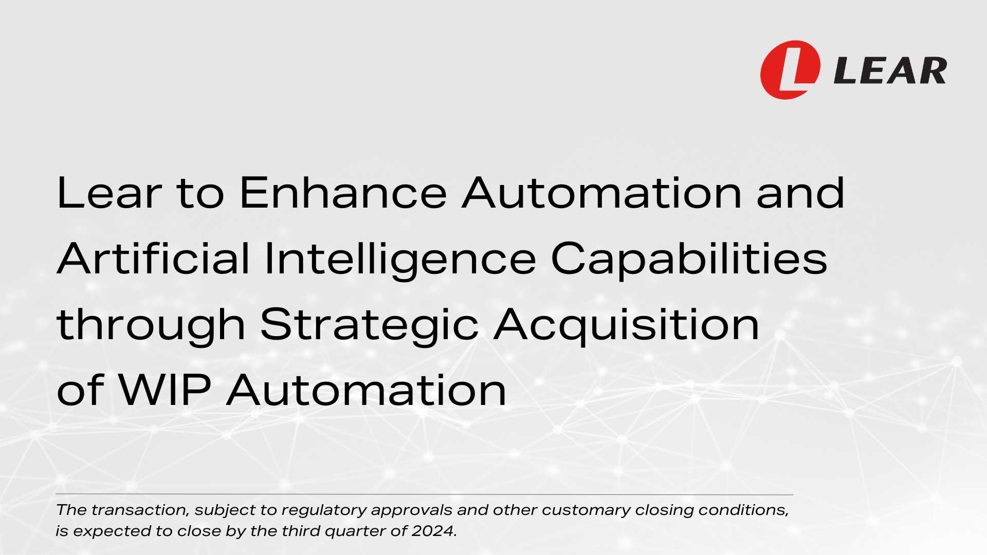 Newsroom | Lear Corporation