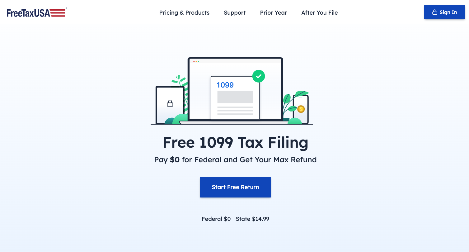1099 Tax Filing with FreeTaxUSA and Everlance | Everlance