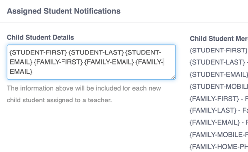 Assigned Student Notifications Add-on | Teachworks