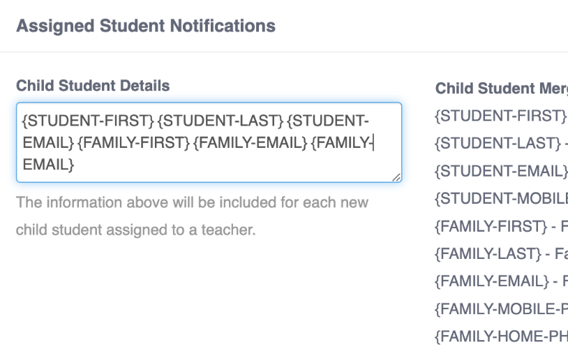 Assigned Student Notifications Add-on | Teachworks