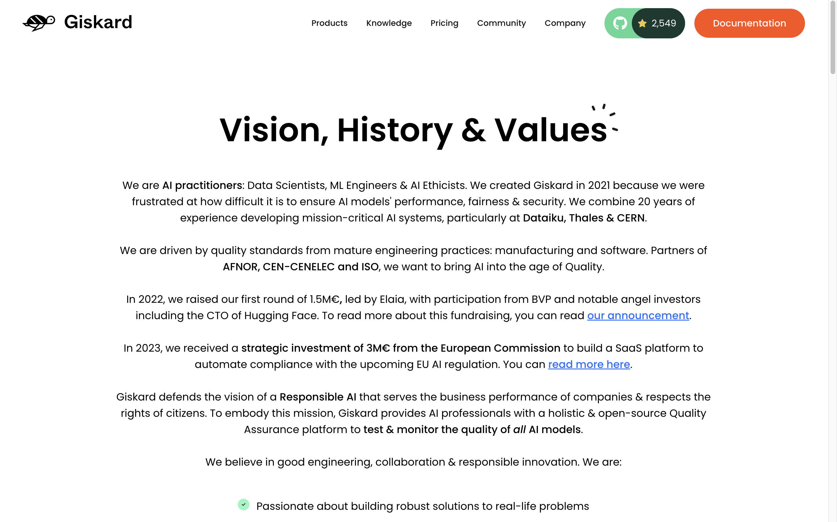 Giskard Company | Discover our vision, history & team