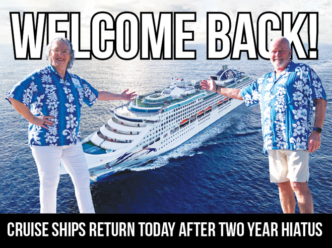 WELCOME BACK! Cruise Ships Return Today After Two Year Hiatus - Mackay ...