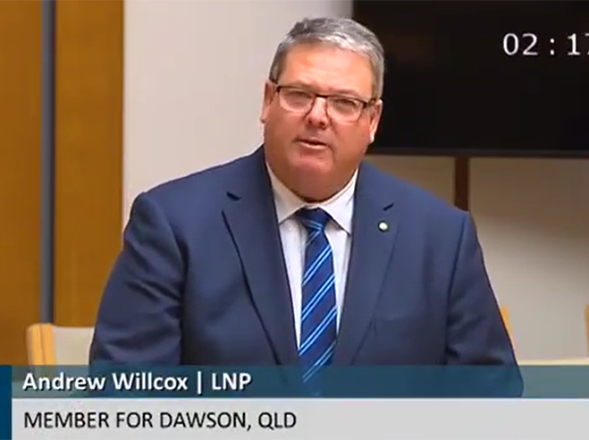 Willcox Addresses Parliament For Local Veteran Support - Mackay ...